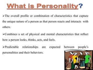 Lecture 2 concept of personality | PPT