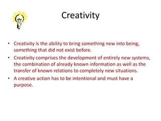 Lecture -2(Creativity and Innovation).pptx