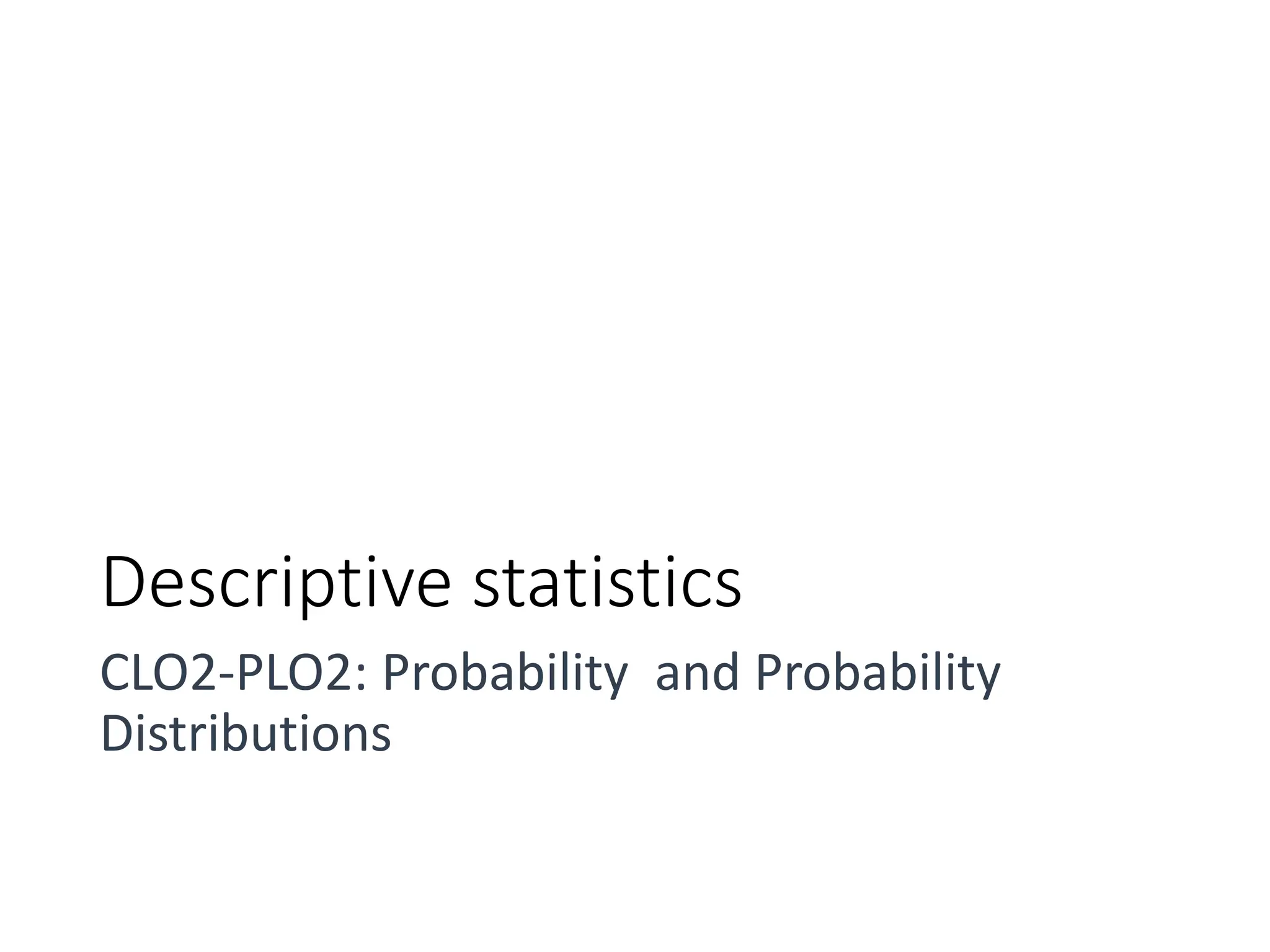 Lecture 2 Descriptive Statistics Box Plot Descriptive Measures Pdf