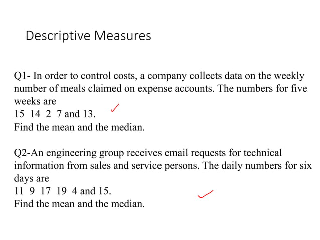Lecture 2 Descriptive Statistics Box Plot Descriptive Measurespdf Chemistry Science