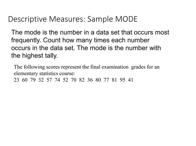 Lecture 2 Descriptive Statistics Box Plot Descriptive Measures Pdf