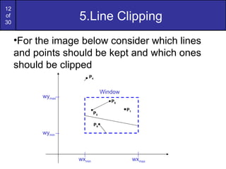 Lecture 2d point,curve,text,line clipping | PPT