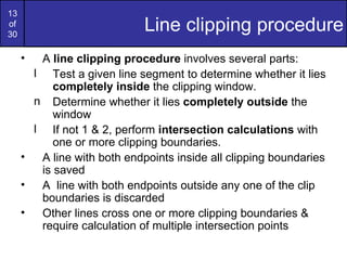Lecture 2d point,curve,text,line clipping | PPT