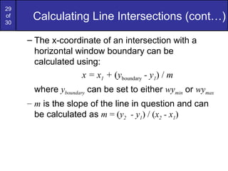 Lecture 2d point,curve,text,line clipping | PPT