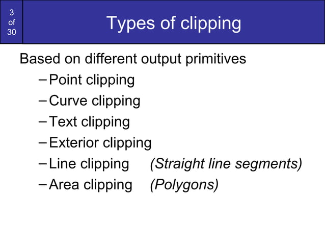 Lecture 2d point,curve,text,line clipping | PPT