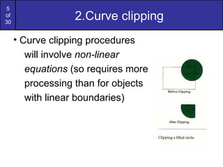 Lecture 2d point,curve,text,line clipping | PPT
