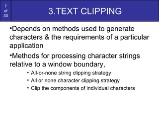 Lecture 2d point,curve,text,line clipping | PPT