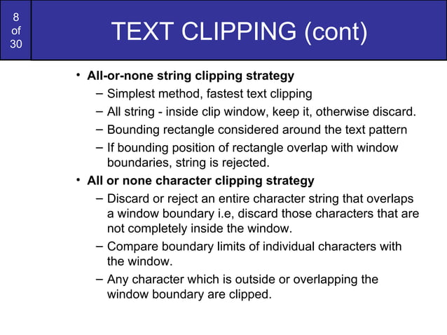 Lecture 2d point,curve,text,line clipping | PPT
