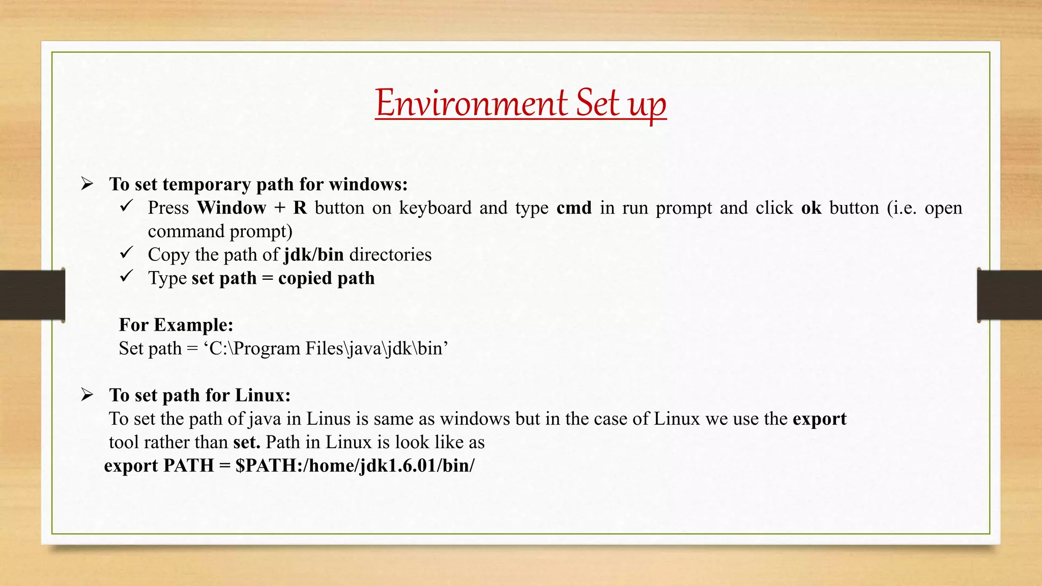 Lecture 2 Environment Setup And Jdk Jre Jvm Ppt