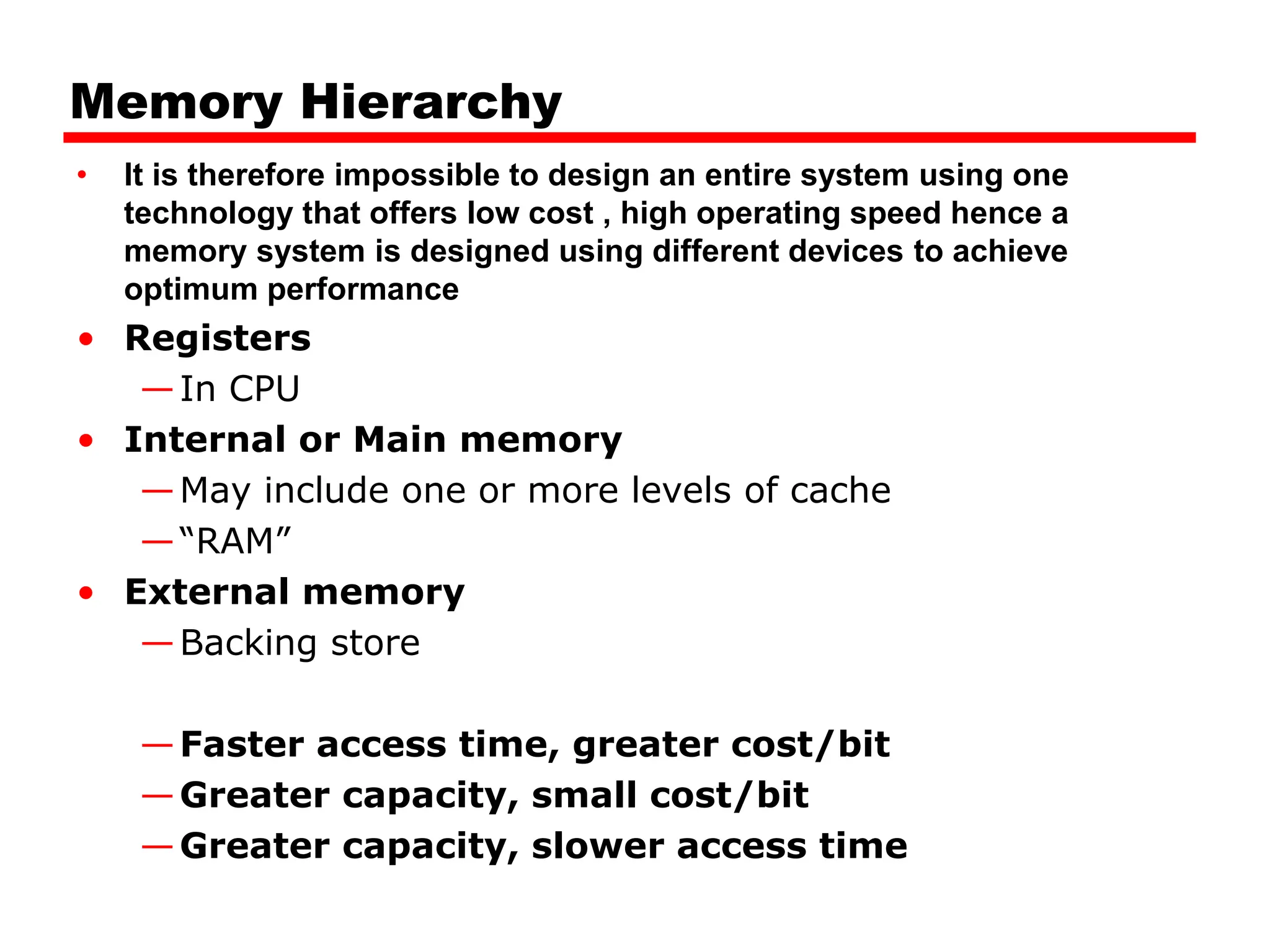 Internal Memory FIT NED UNIVERSITY OF EN | PPT