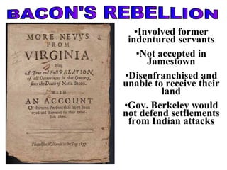 Lecture 2 Indentured Vs Slavery | PPT