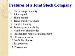 Joint stock company | PPT
