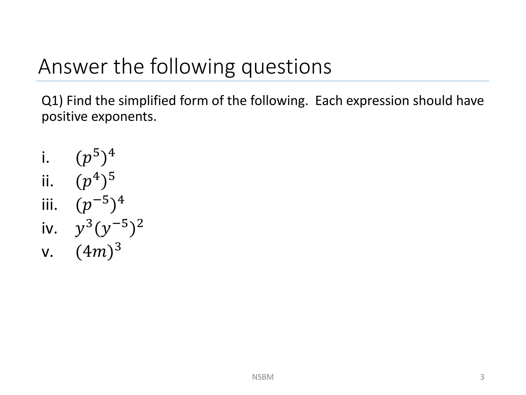 Lecture 2 (laws of indices) | PPTX
