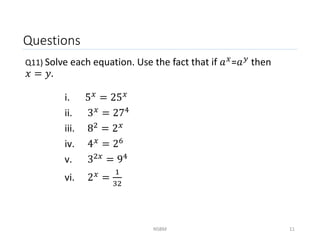 Lecture 2 (laws of indices) | PPTX