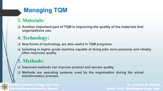 Managing Total Quality Management (TQM) | PDF