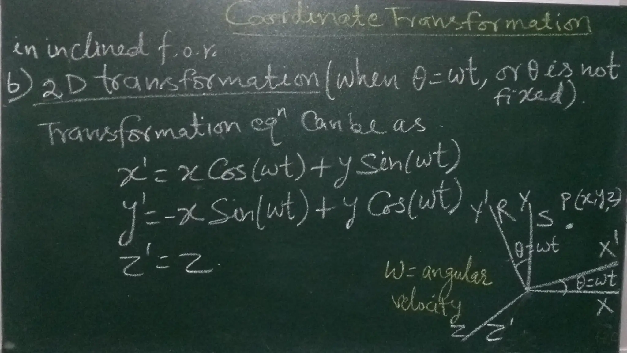Lecture-2 Mechanics- Coordinate Transformations | PDF
