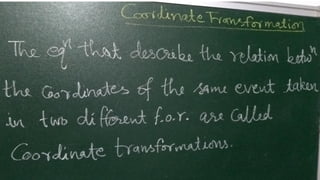 Lecture-2 Mechanics- Coordinate Transformations | PDF