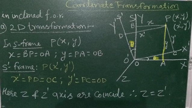 Lecture-2 Mechanics- Coordinate Transformations | PPT