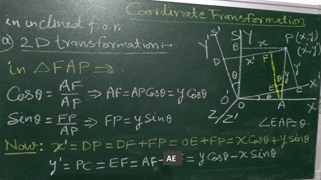 Lecture-2 Mechanics- Coordinate Transformations | PPT