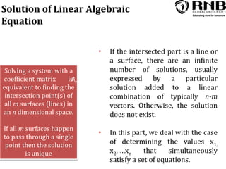 system of linear equations | PPT