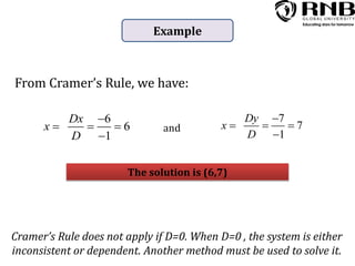 system of linear equations | PPTX