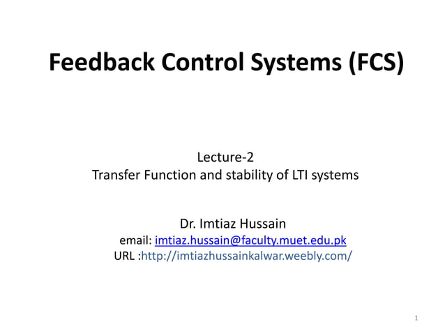 Lecture 2 transfer-function | PPTX | Computer Networking | Computing