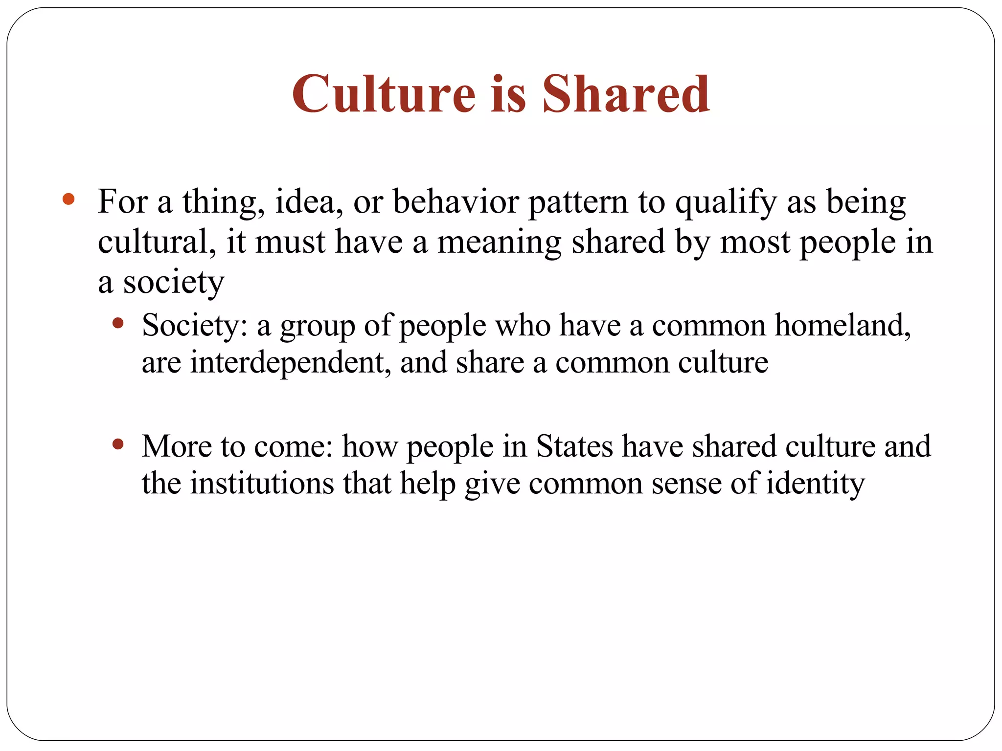 Lecture 2 What Is Culture | PPS