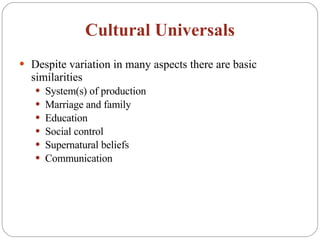 Lecture 2 What Is Culture | PPS