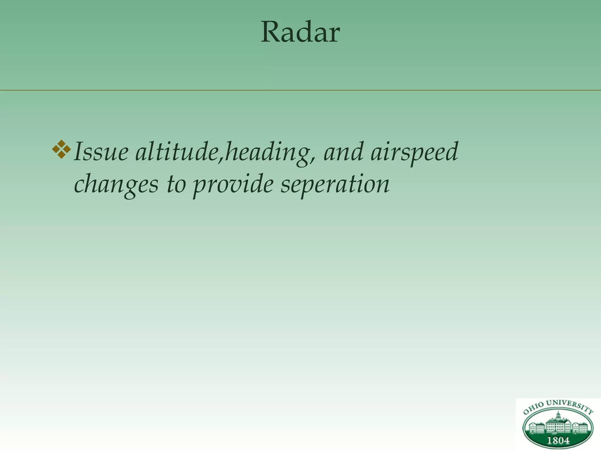 Air Traffic Control Organization Lesson | PPT