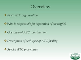 Air Traffic Control Organization Lesson | PPT