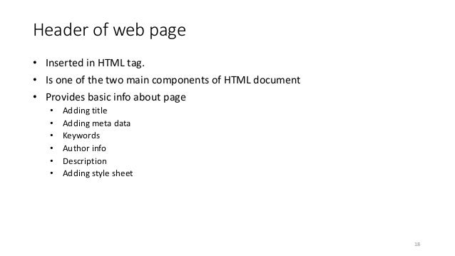 Web design - HTML (Hypertext Markup Language) introduction