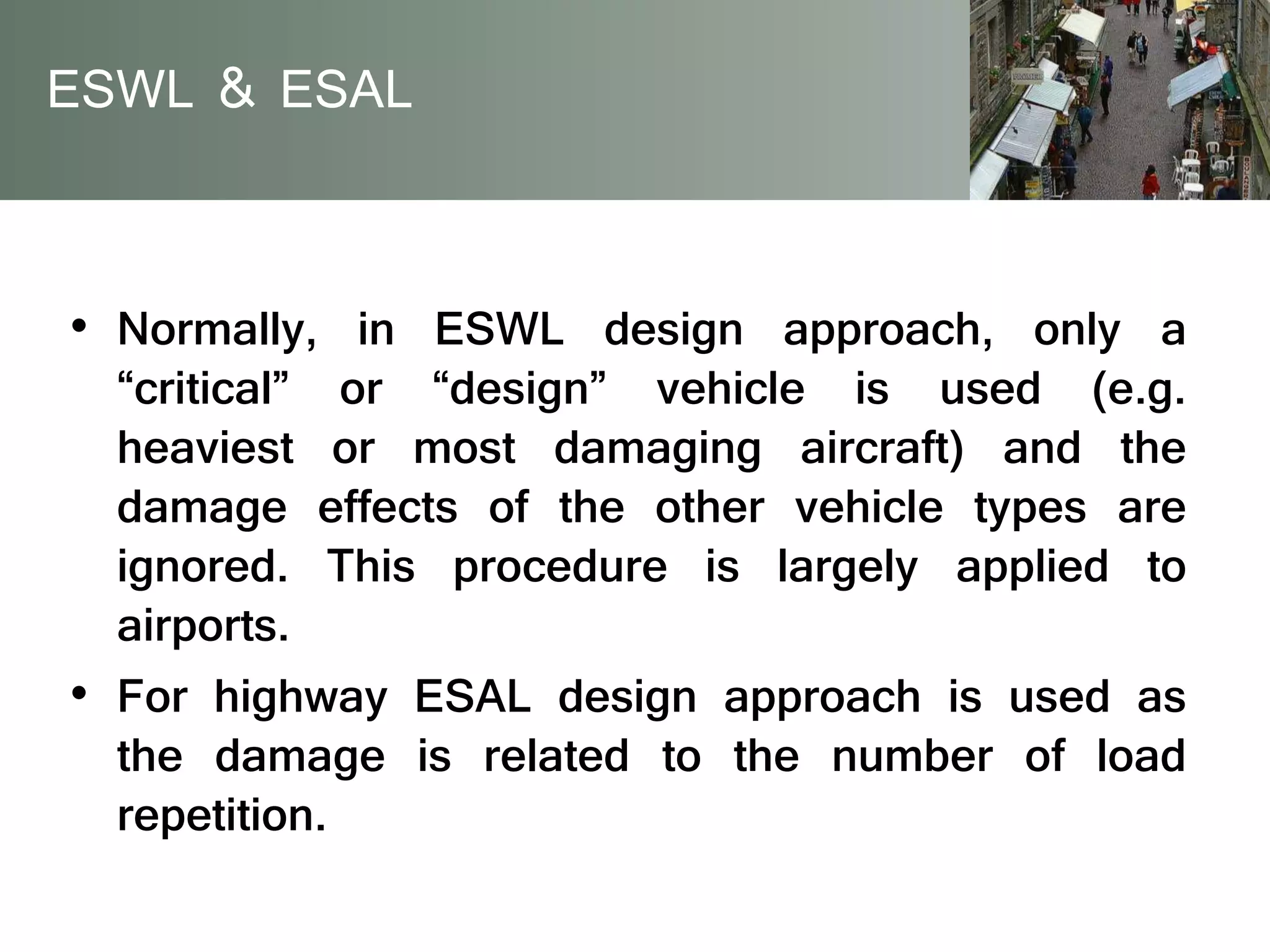 Determining equivalent single wheel load.(ESWL) | PPTX