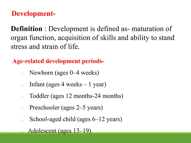 Lecture 3. Normal Development in Children. | PPTX