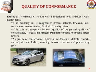 Lecture 3 (quality of design and quality of conformance) | PPTX