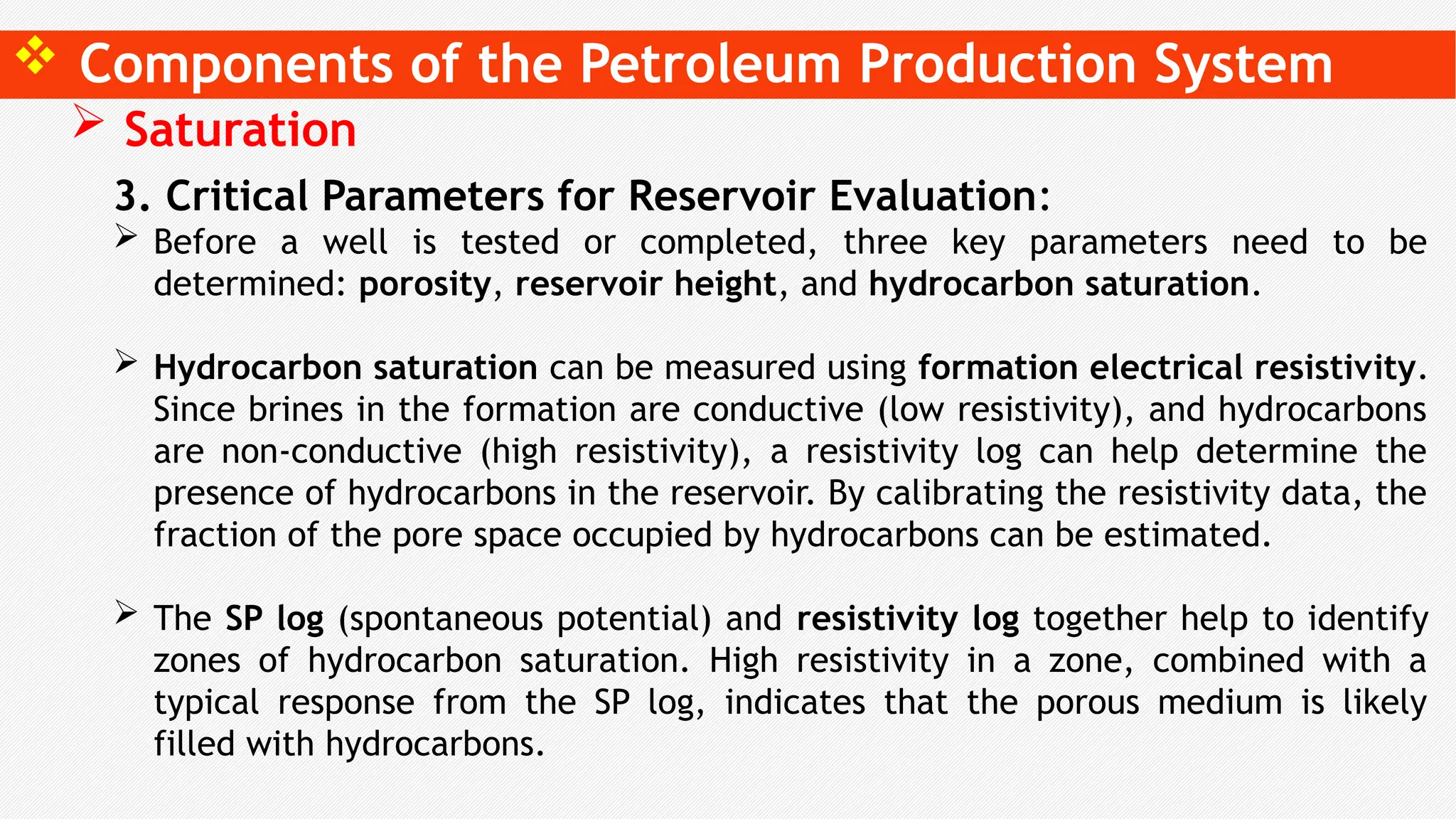 Components of the Petroleum Production System | PPTX