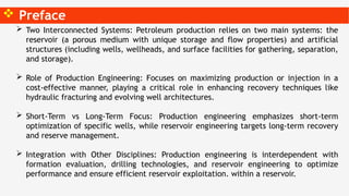 Components of the Petroleum Production System | PPTX