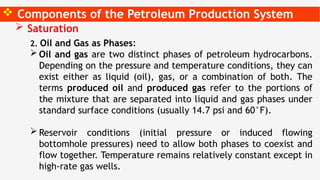 Components of the Petroleum Production System | PPTX