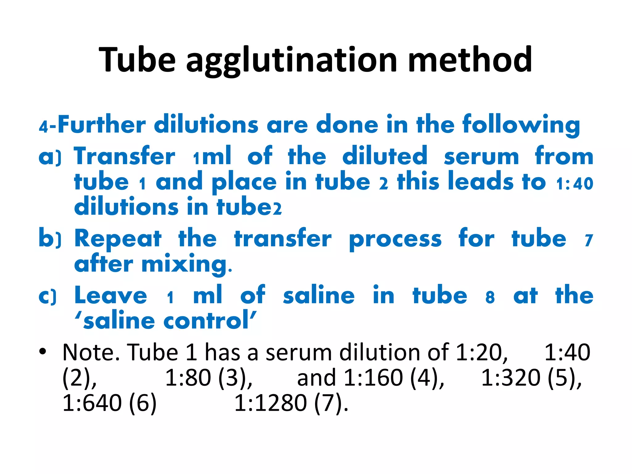 Lecture 3- agglutination test for | PPTX