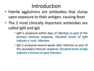 Lecture 3- agglutination test for | PPTX