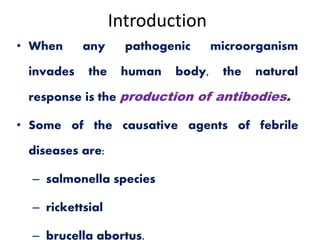 Lecture 3- agglutination test for | PPTX