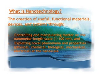 Lecture 3 - biomedical applications of nanotechnology | PPTX