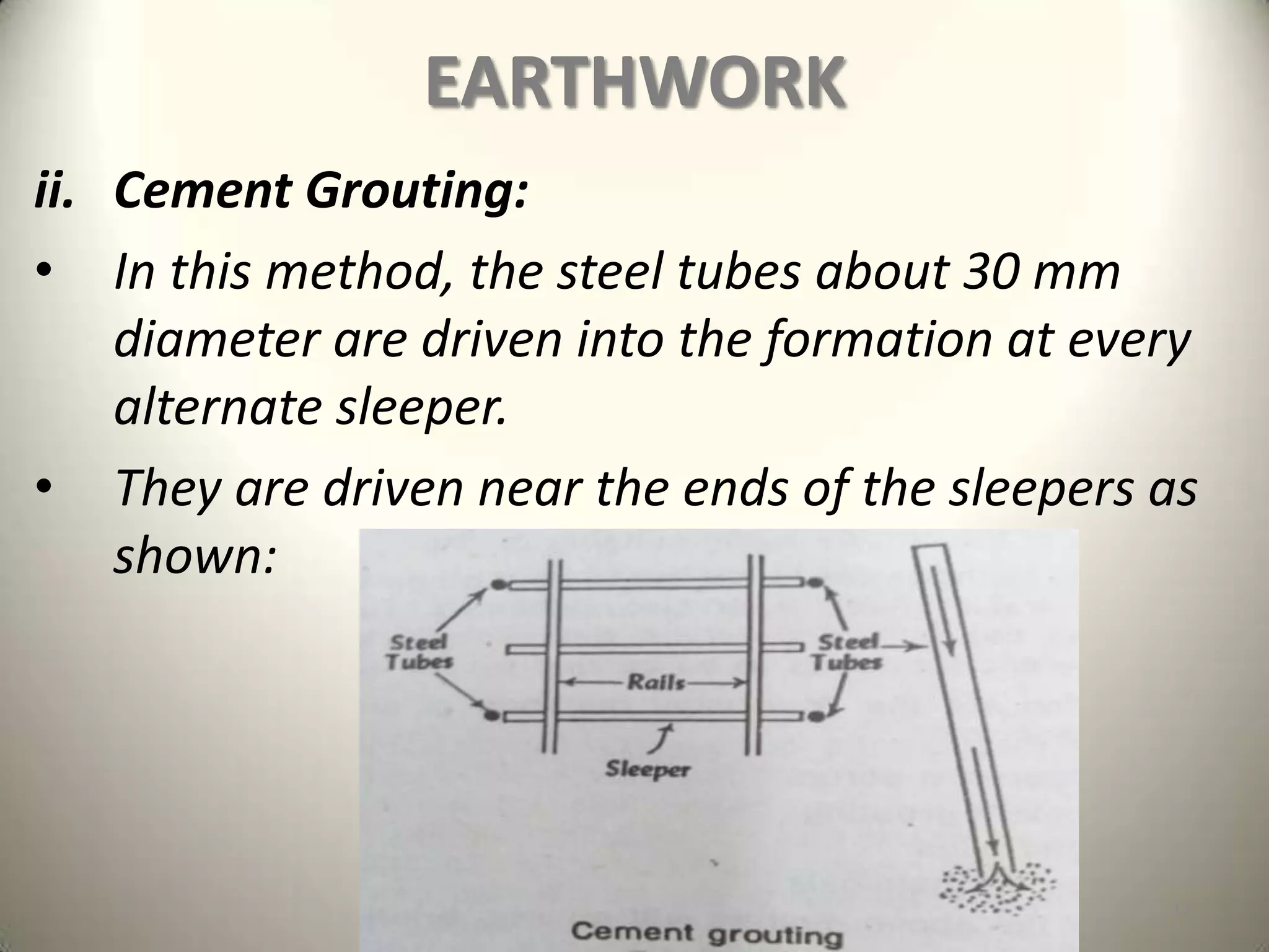 Earthwork & track formation Railway Engineering | PPTX