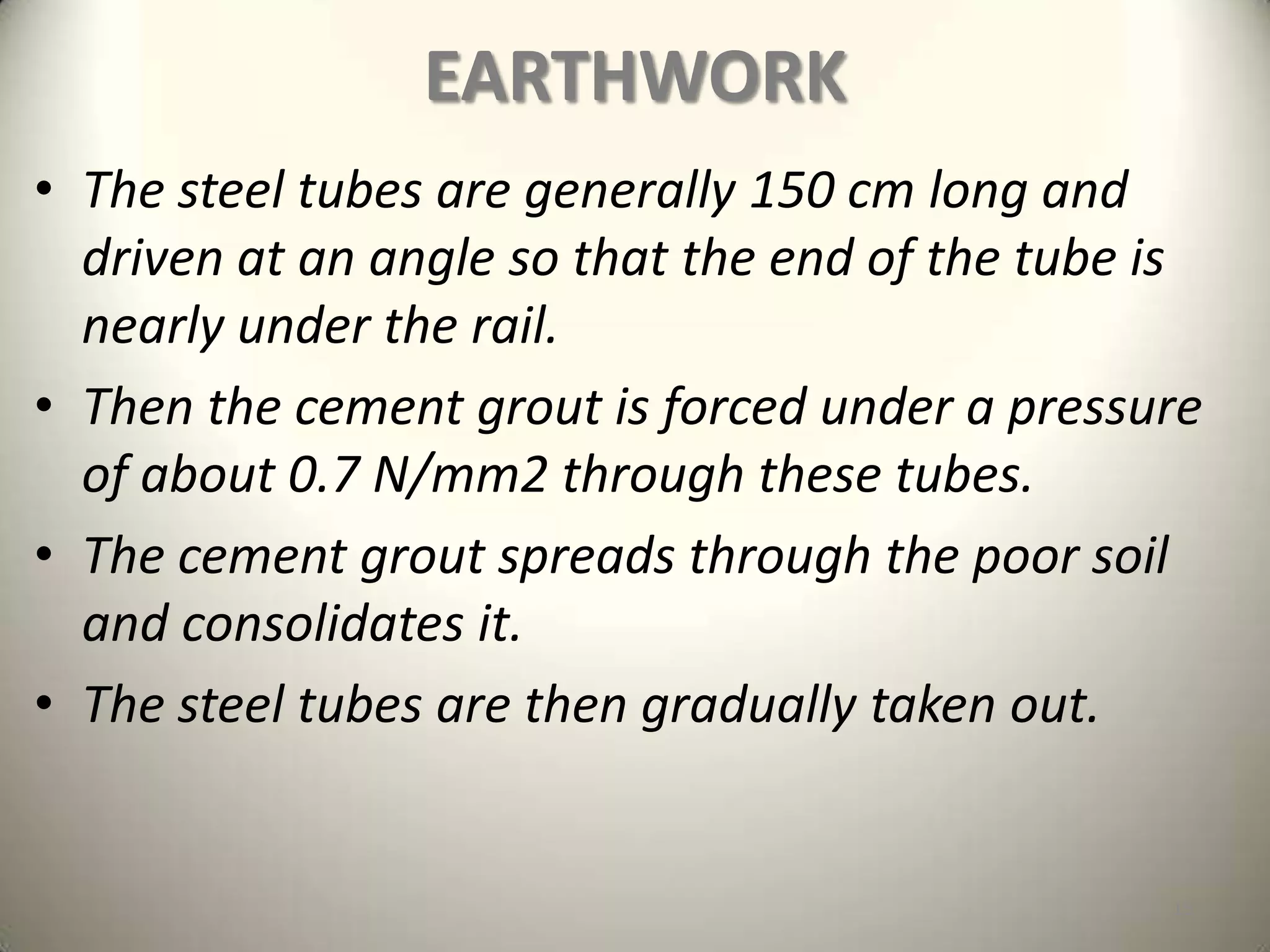 Earthwork & track formation Railway Engineering | PPTX