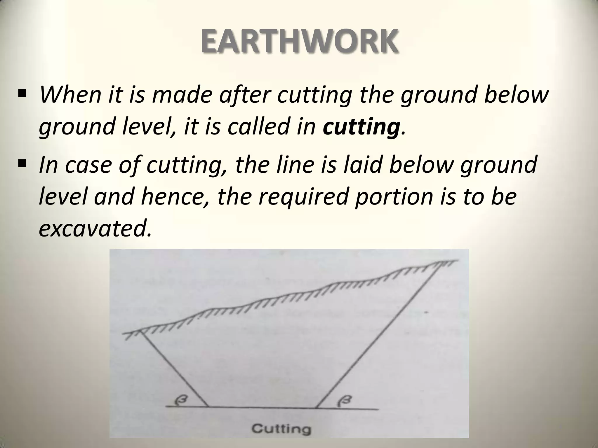 Earthwork & track formation Railway Engineering | PPTX