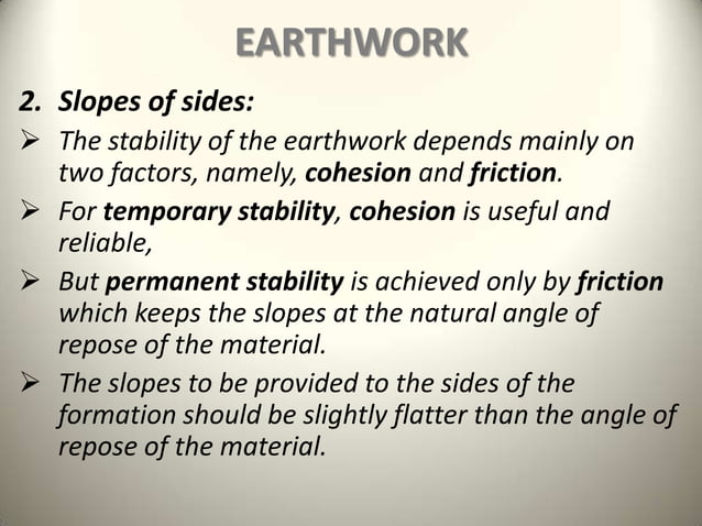 Earthwork & track formation Railway Engineering | PPTX | Rail Travel ...