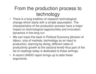 Lecture 3 - Innovation dynamics and the evolution of industries | PPT