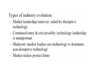 Lecture 3 - Innovation dynamics and the evolution of industries | PPT