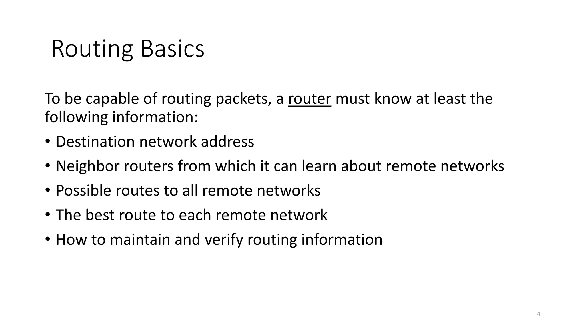 Lecture 3 Introduction To Ip Routing Pdf