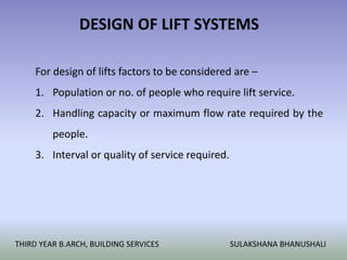 Lecture 3-lifts n escalators | PPTX