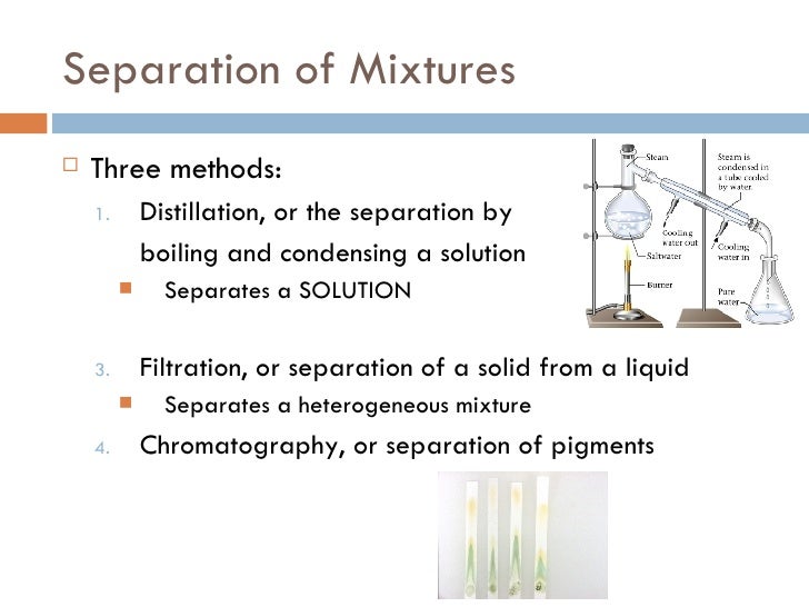 Lecture 3 Mixtures And Separation Of Mixtures